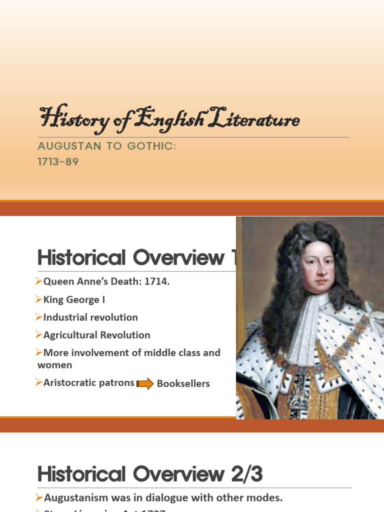 05 History of English Literature - Augustan To Gothic | PDF | Gothic ...