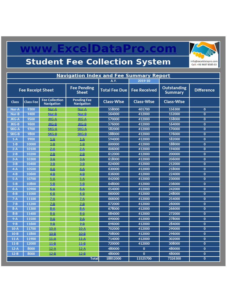 Student Fee Collection System | PDF