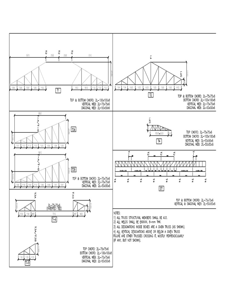 13 Schedule of Roof Trusses | PDF