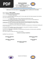 SAMPLE Request For CAV CHED | PDF