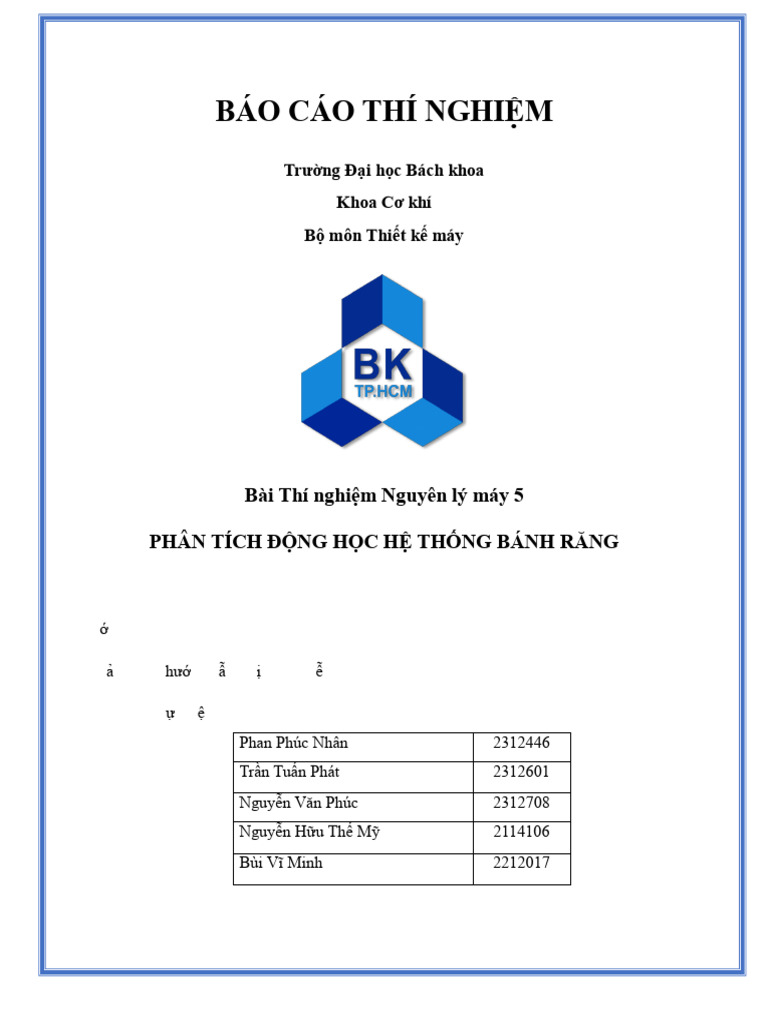 BÁO CÁO THÍ NGHIỆM Nhóm 5 Bài 5 - 2 | PDF