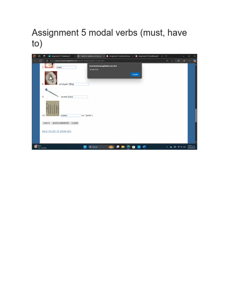 Assignment 5 Modal Verbs - BGLA | PDF