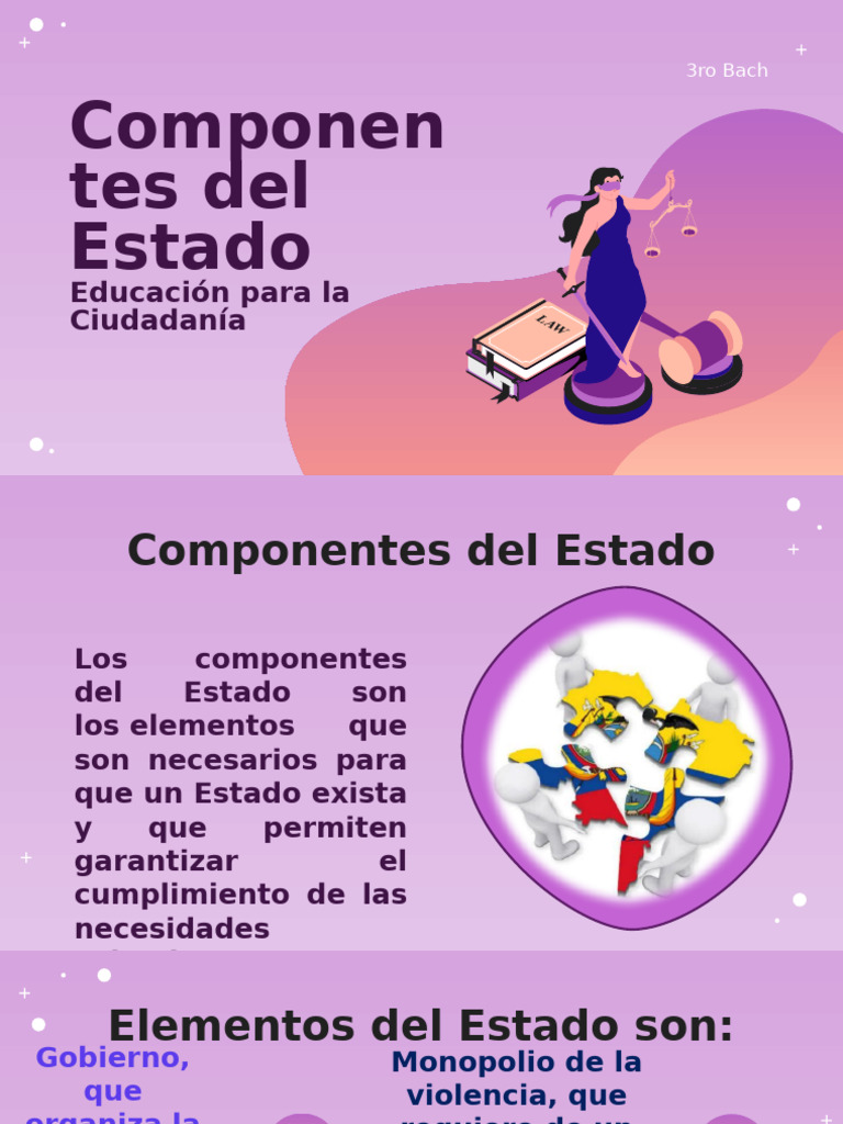 Componentes Del Estado 1ra Parte | PDF | Estado (política) | Gobierno