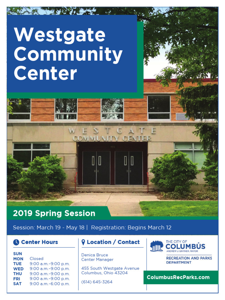 Westgate Community Center Hours | PDF | Performing Arts | Dances