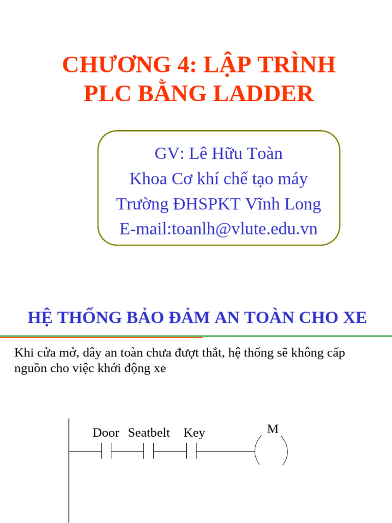 Chapter4 Lap trinh PLC bang Mnemonic va Ladder | PDF