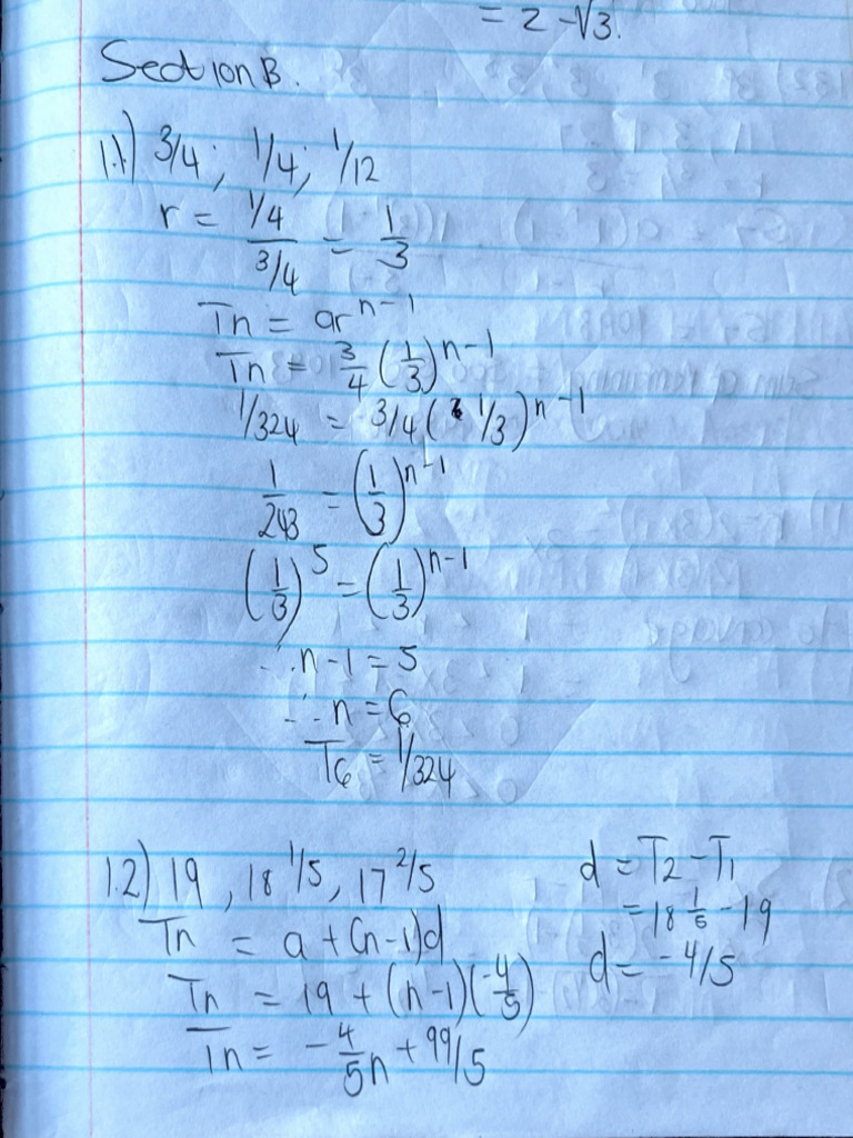 Math Assignment 1 Section B | PDF
