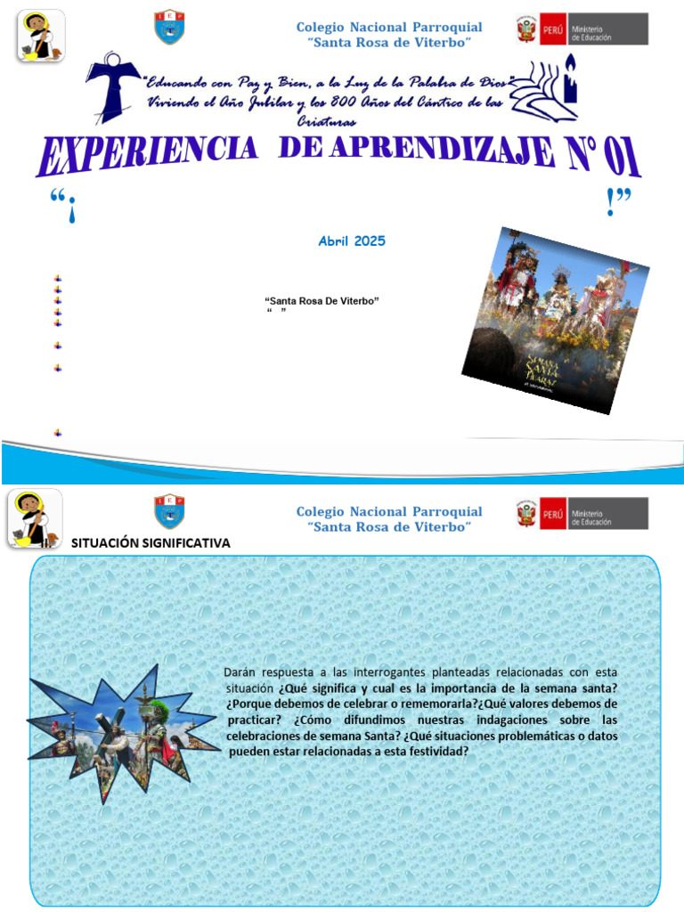 Experiencia de Aprendizaje #1-3er Grado-Abril | PDF | Datos | Estadísticas