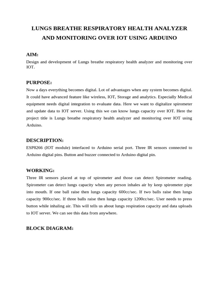 Synopsis-Lung Analyzer | PDF