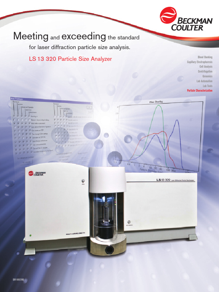 LS13320 Brochure | PDF | Physical Sciences | Applied And Interdisciplinary Physics