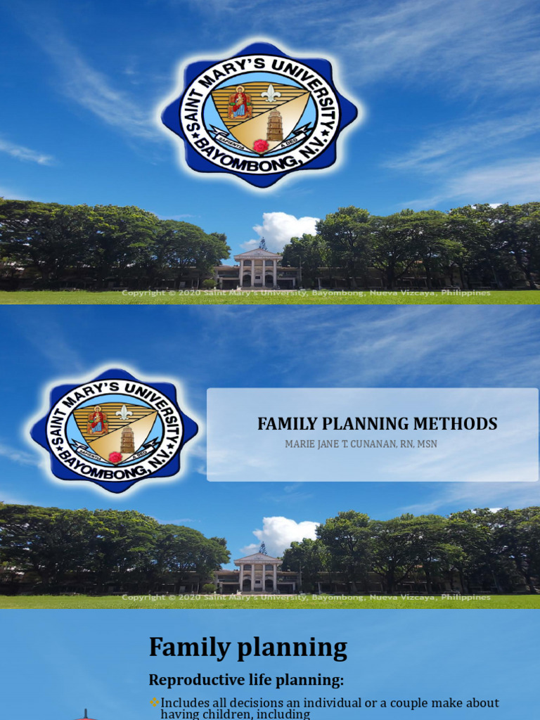 4 Family Planning | PDF | Menstrual Cycle | Birth Control
