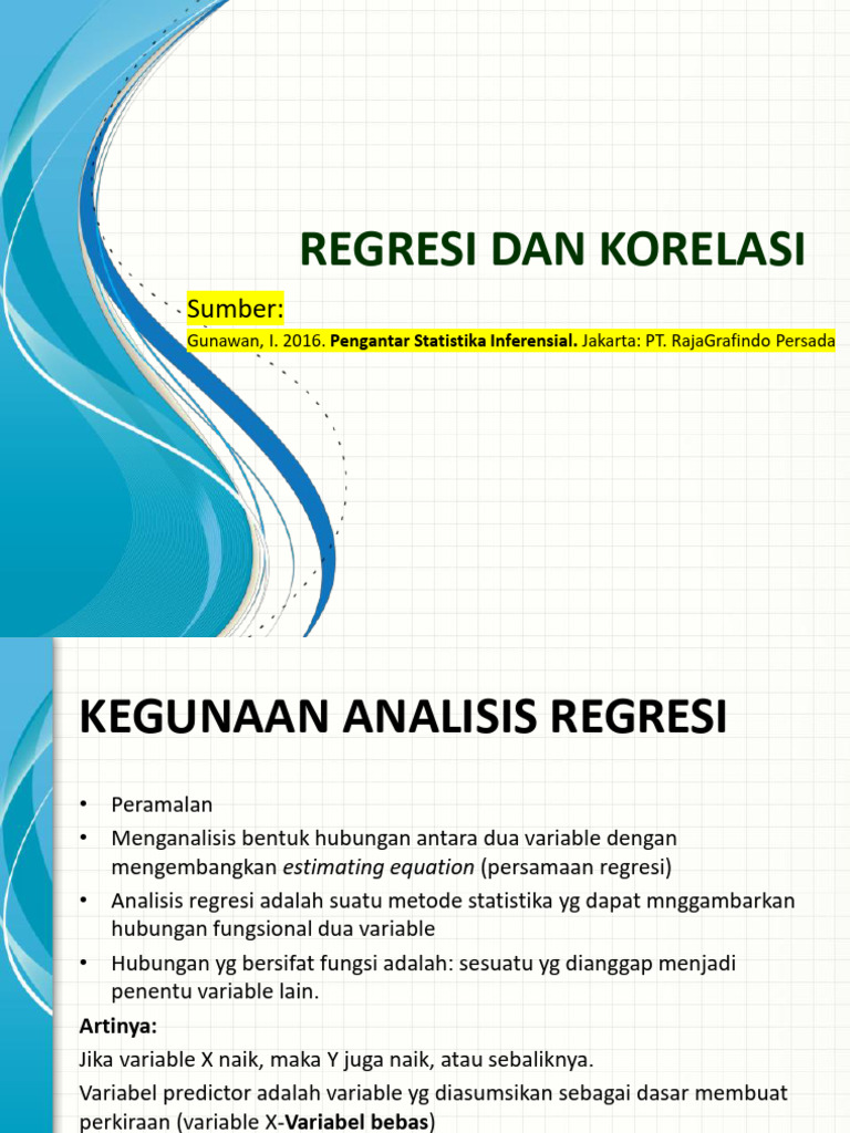 2,6 - Regresi Dan Korelasi | PDF