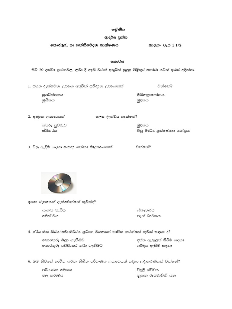 ICT-Model-paper 1 en | PDF