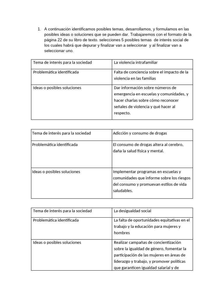 Tema de Interés Para La Sociedad (2) (3) (1) (1) (1)[1] | PDF | Estrés ...