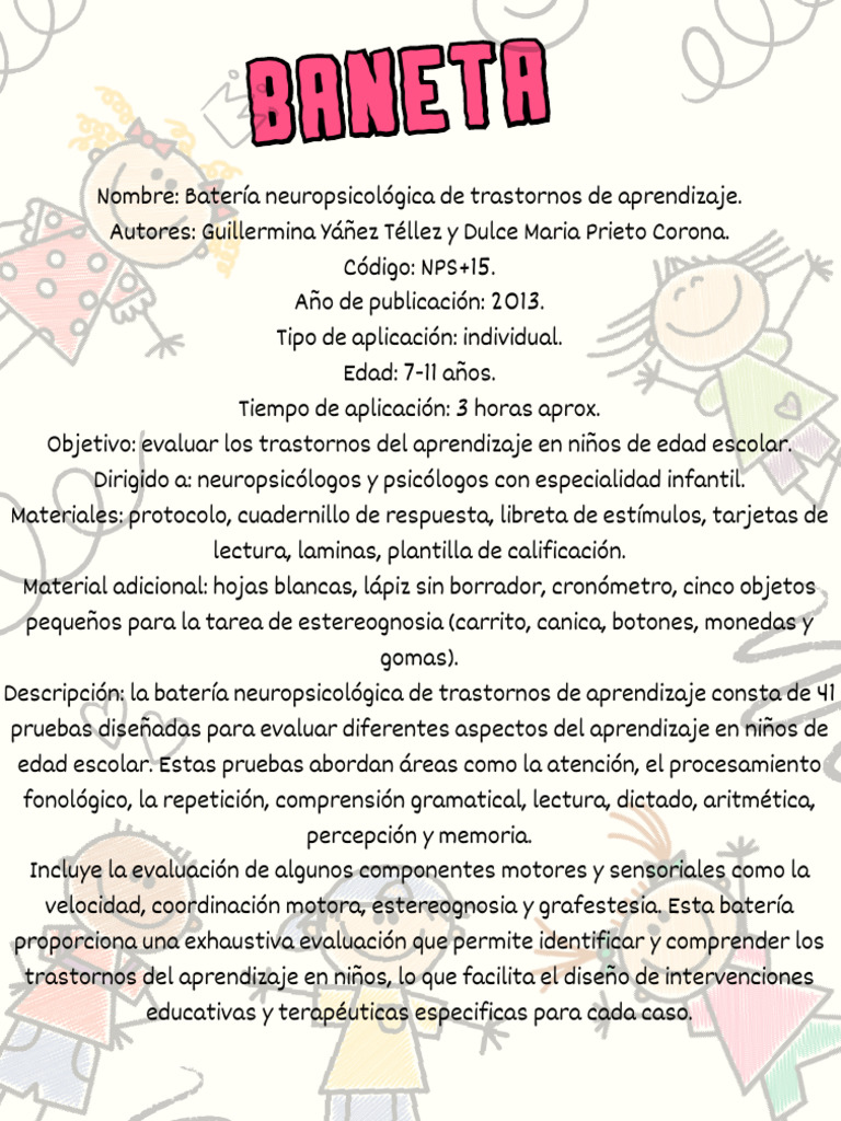 Ficha Tecnica Baneta PDF | PDF