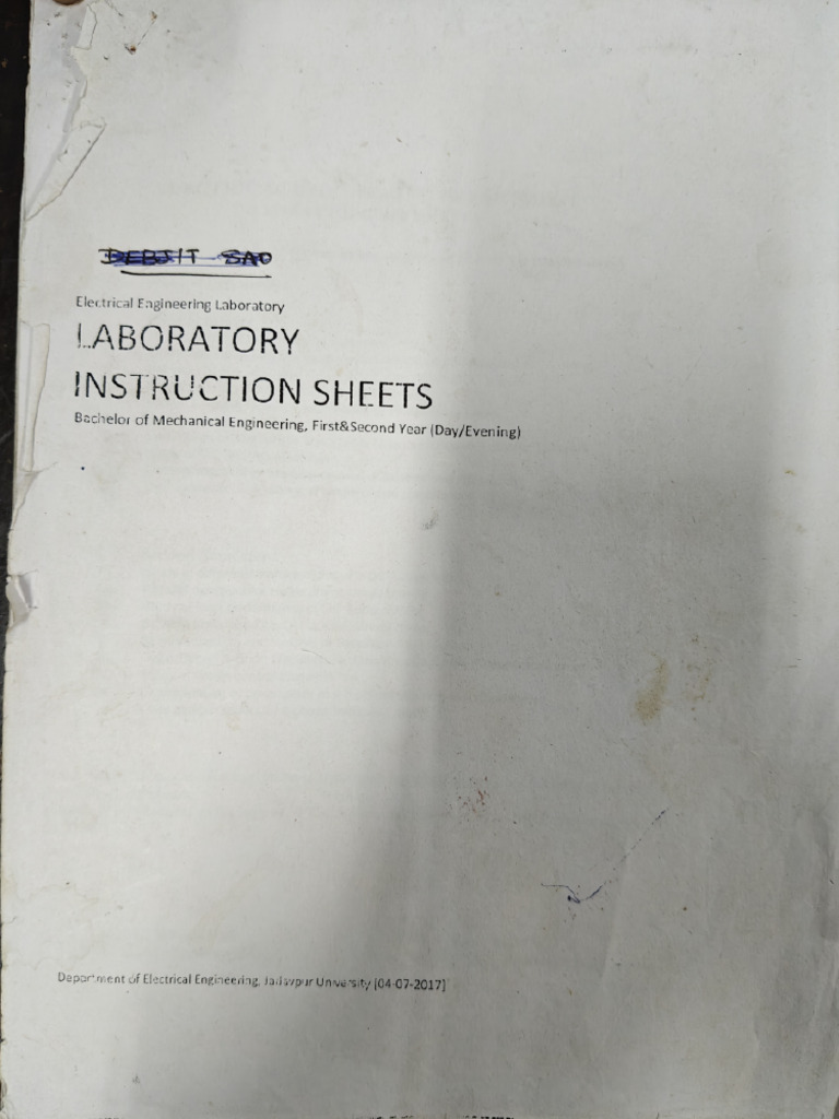 Electrical Lab | PDF