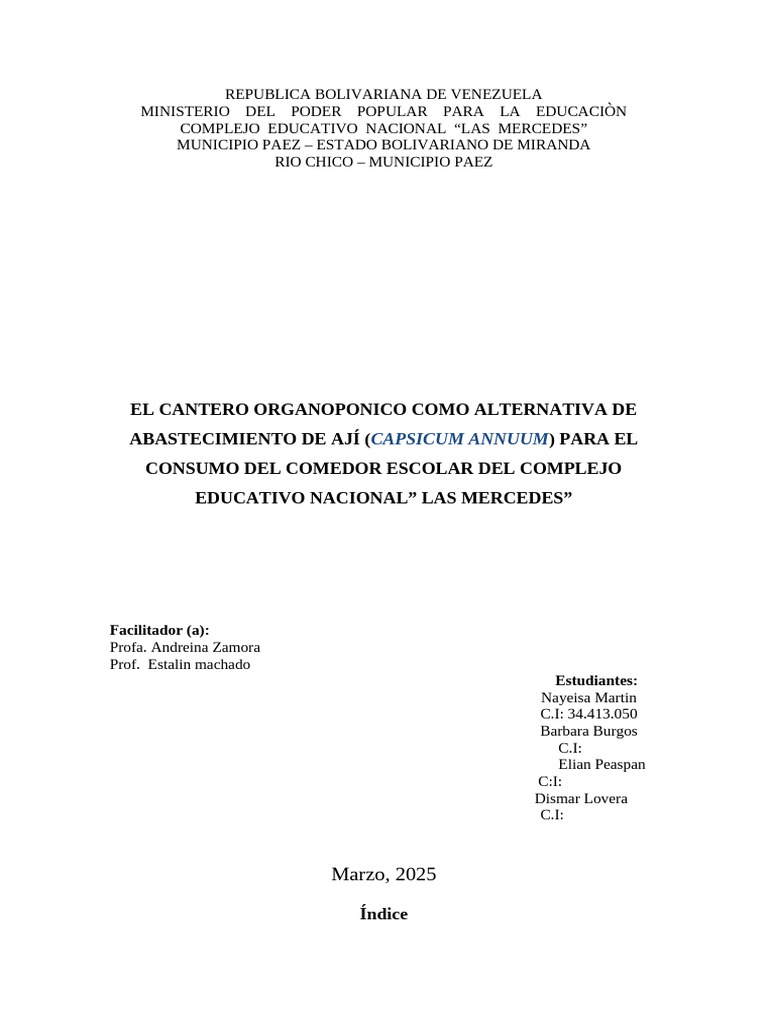 Proyecto de Aji .1 | PDF | Huerta | Pimiento