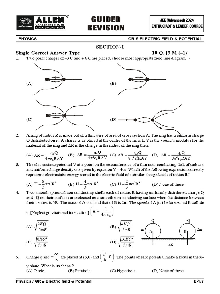 Electric Field + Potential | PDF | Mechanics | Physical Phenomena