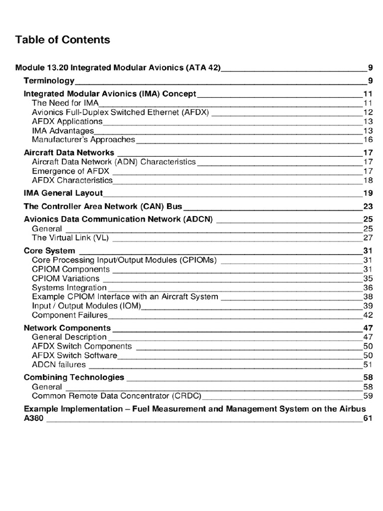11.19 Integrated Modular Avionics (ATA 42) | PDF