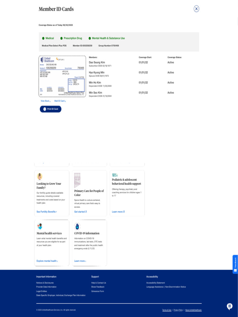 UnitedHealthcare Member Resources Guide | PDF | Mental Health | Medicine