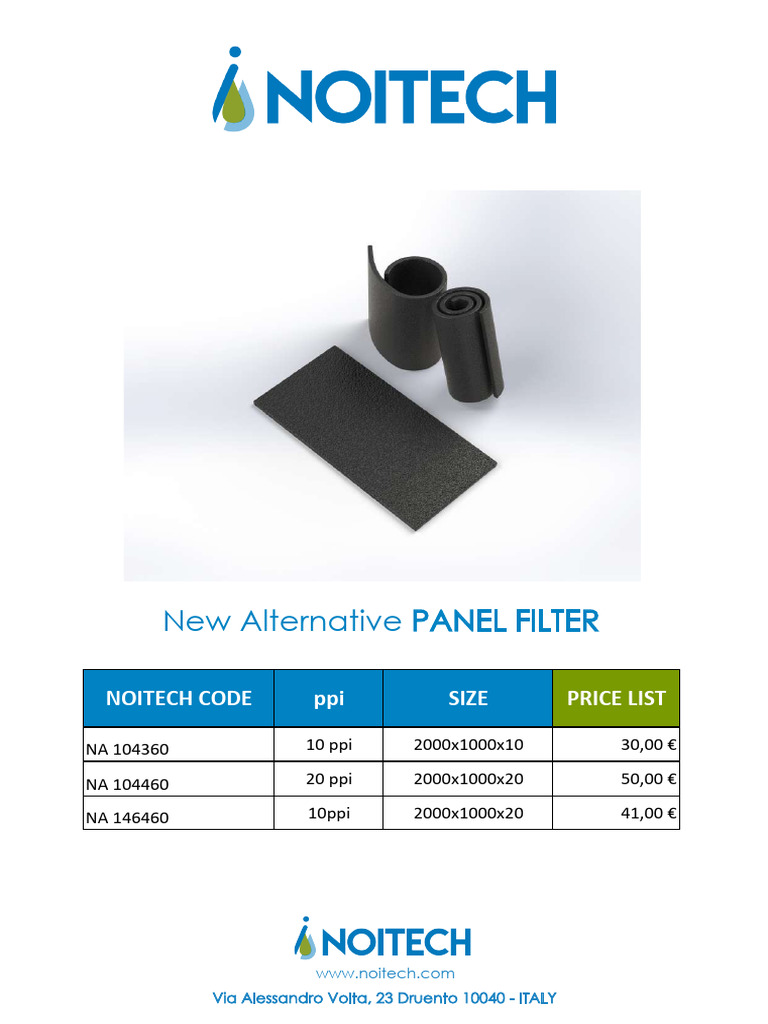 PANEL FILTERS - lastre | PDF