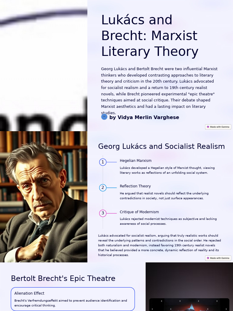 Lukacs-and-Brecht-Marxist-Literary-Theory | PDF | Theodor W. Adorno ...