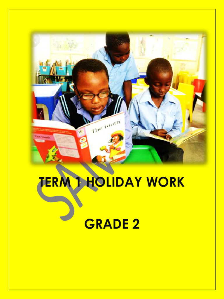 Grade 2 Term 1 Holiday Work | PDF