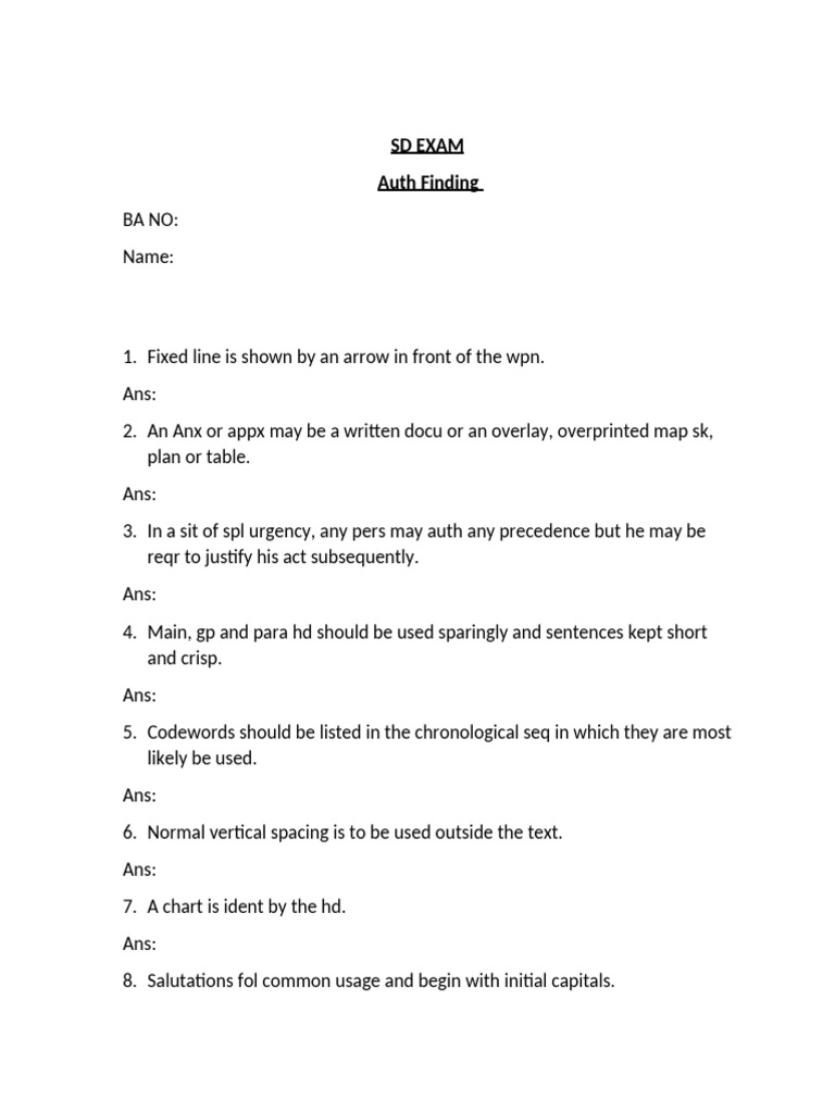 Auth - Finding - Exam Script | PDF