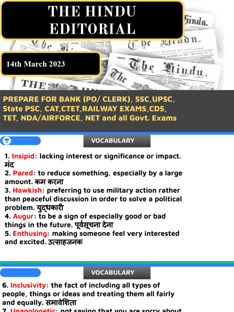 Editorial 14 March | PDF