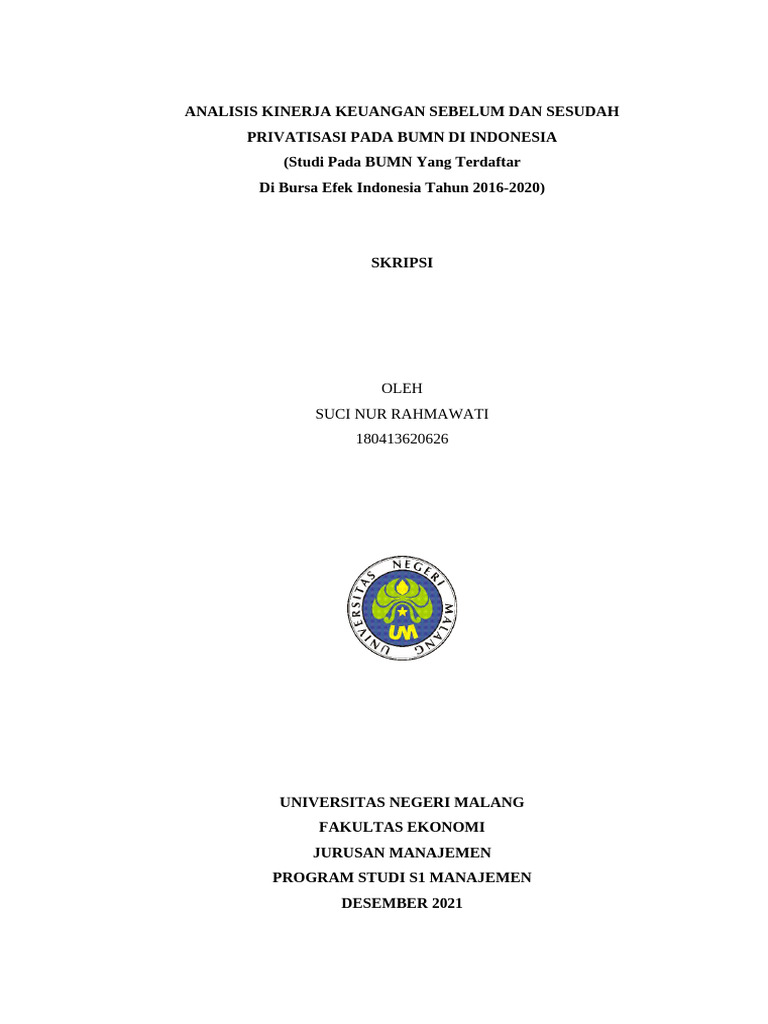 Bismillah Proposal Skripsi | PDF