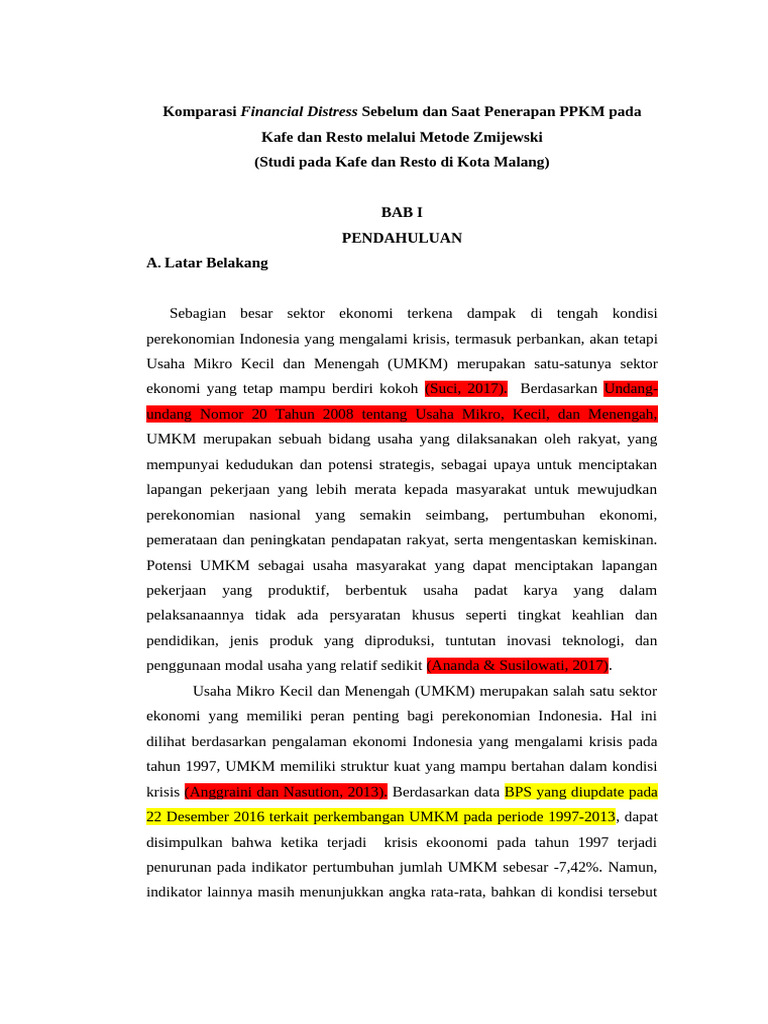 Progres Skripsi Bismillah Sempro (Autosaved) (Autosaved) | PDF