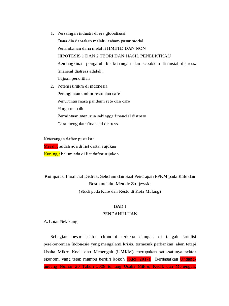 Progres Skripsi Bismillah Sempro-2 | PDF