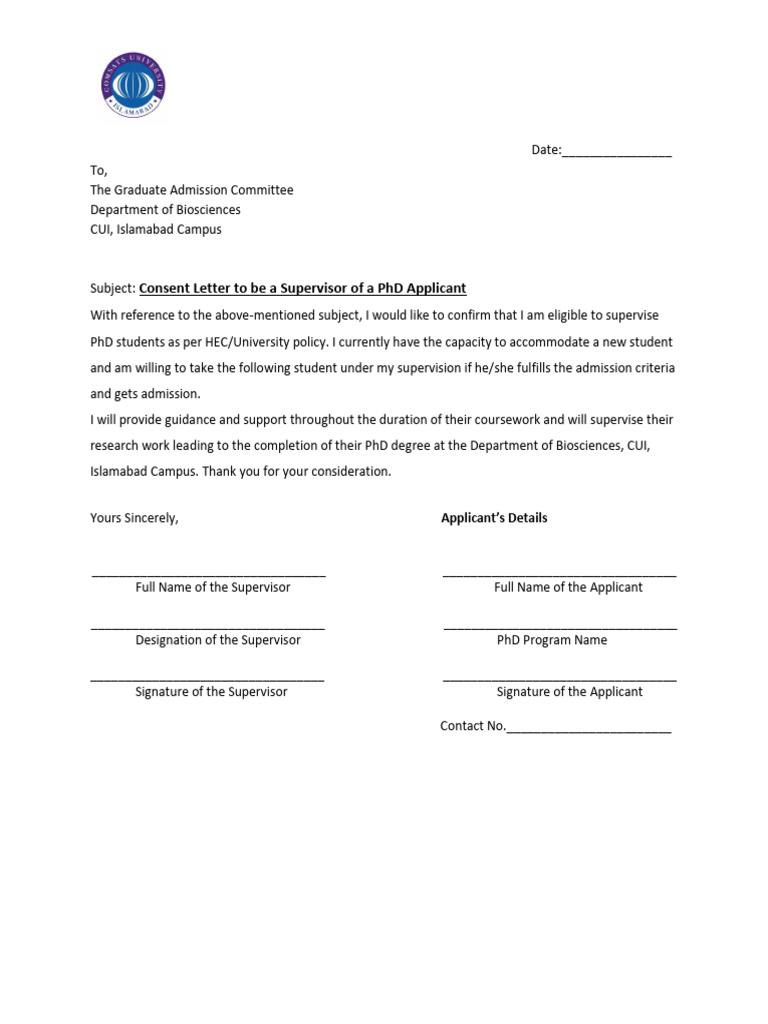 PHD Consent Form | PDF