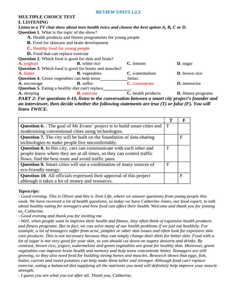 ĐÁP ÁN ĐỀ CƯƠNG CUỐI KỲ 1 E11 (1) | PDF | Climate Change | Greenhouse Effect