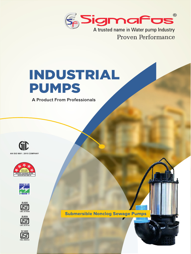 Industrial Pumps Leaflet A4front and Back | PDF