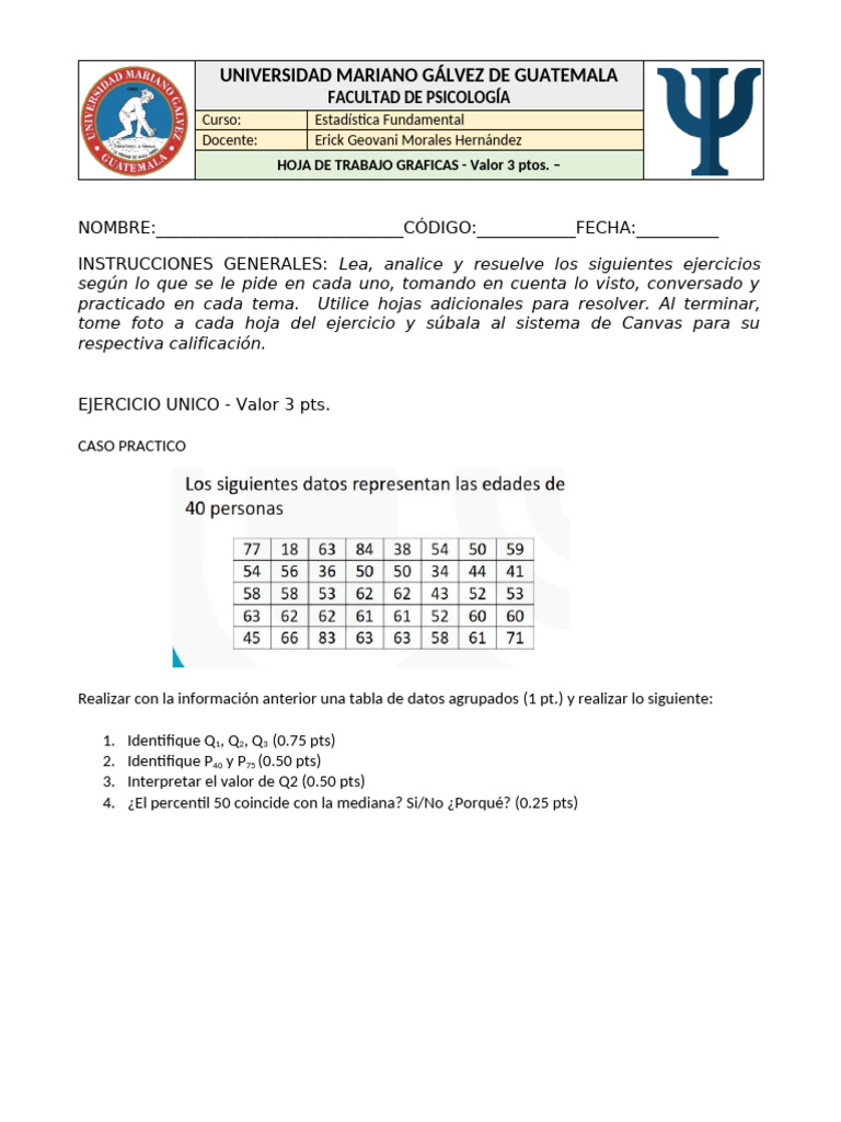 Ejercicio de Cuartiles y Percentiles SOLUCIÓN | PDF