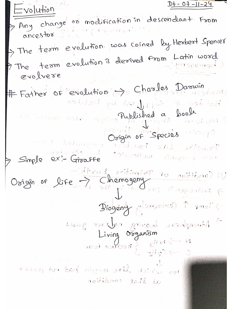 evolution unit 1 | PDF