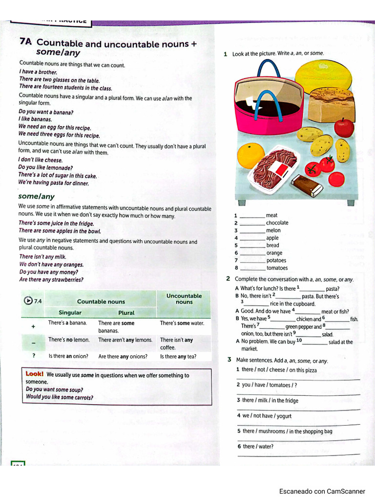 Countable and Uncountable Nouns | PDF