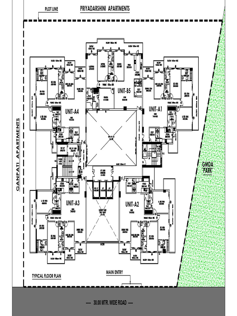 Priyadarshini Apartments Floor Plan | PDF