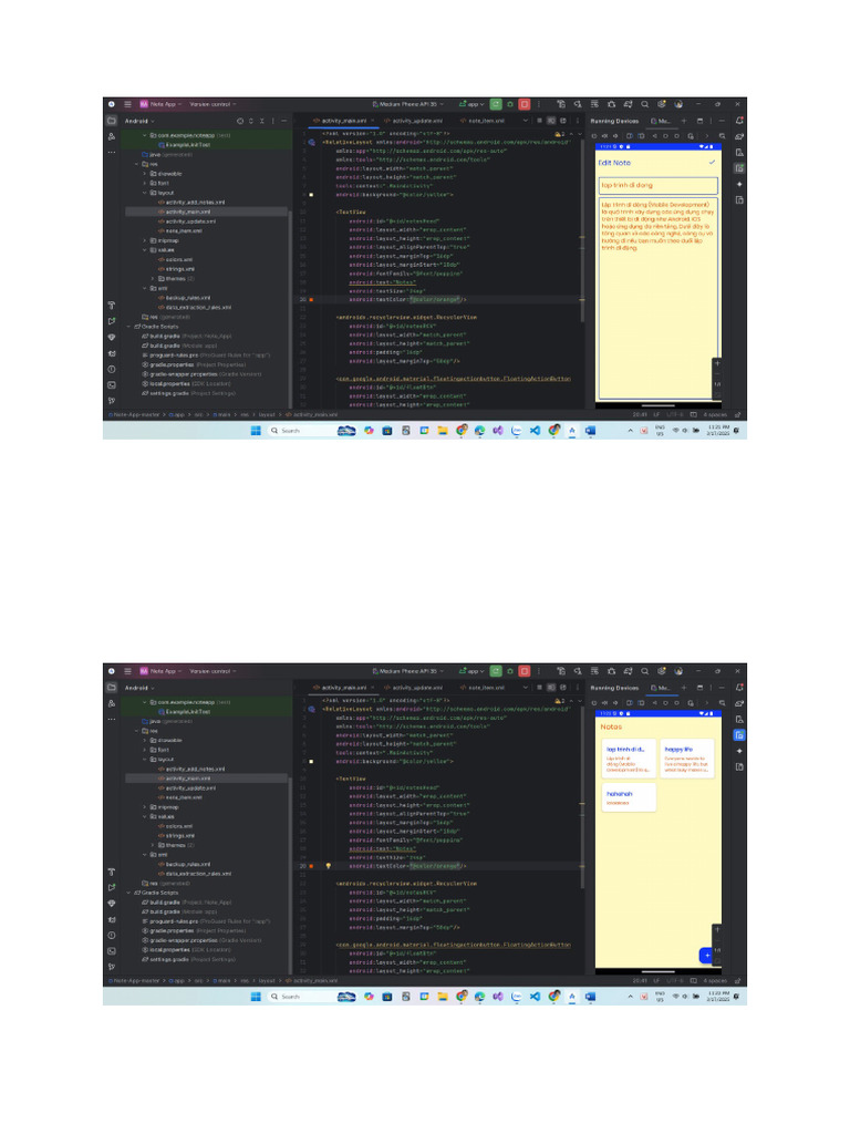 Android Notes_App Using SQLite Database | PDF