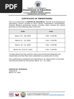 01 Certificate of Undertaking | PDF