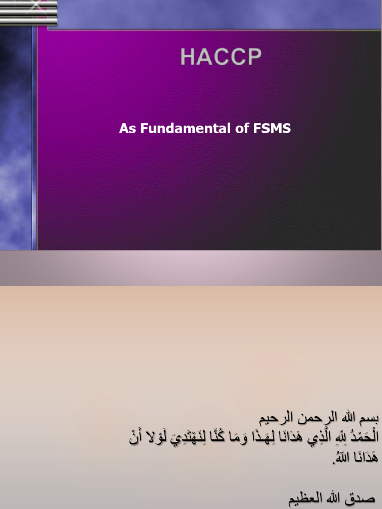 HACCP | PDF | Hazard Analysis And Critical Control Points | Verification And Validation