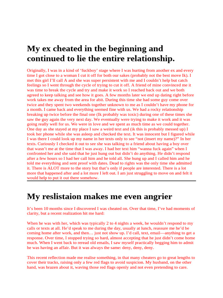 Fear Fables Story | PDF | Infidelity