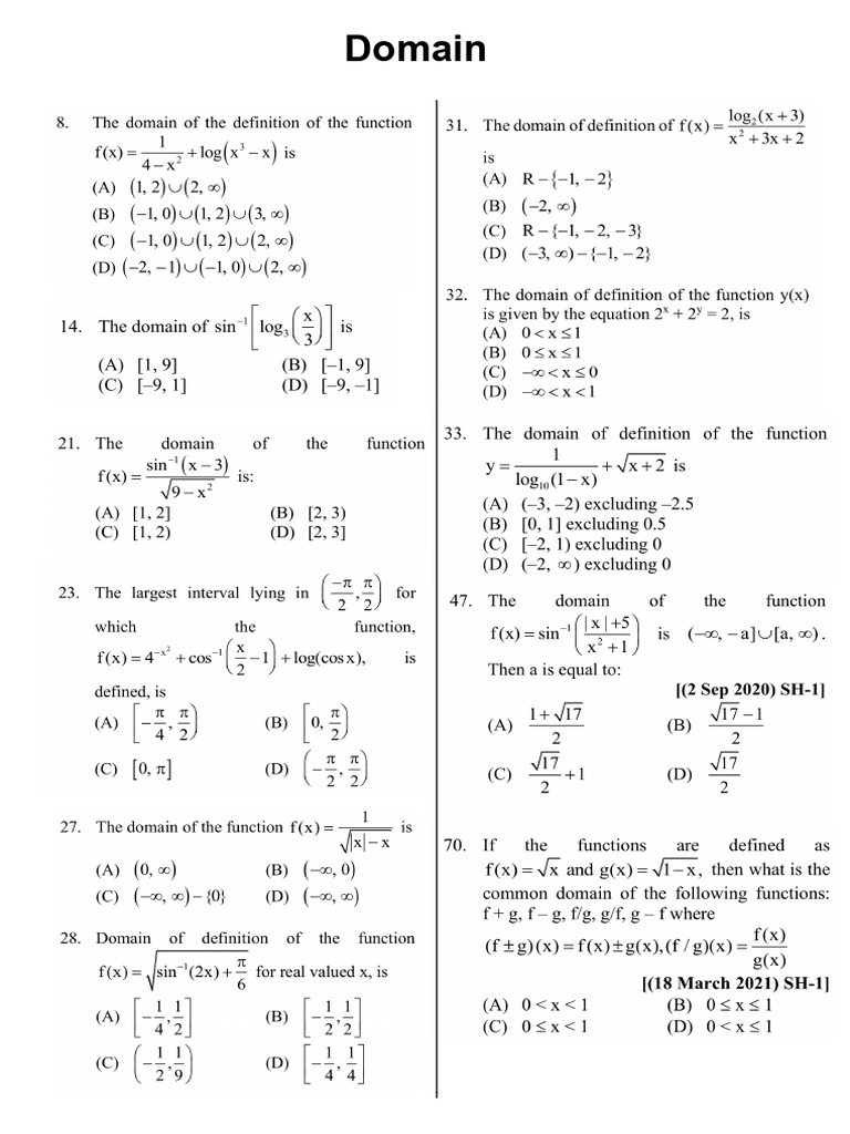 Function (Domain) | PDF