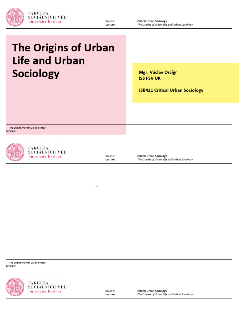 Origins of Urban Life and Sociology | PDF | Sociology | Mesopotamia