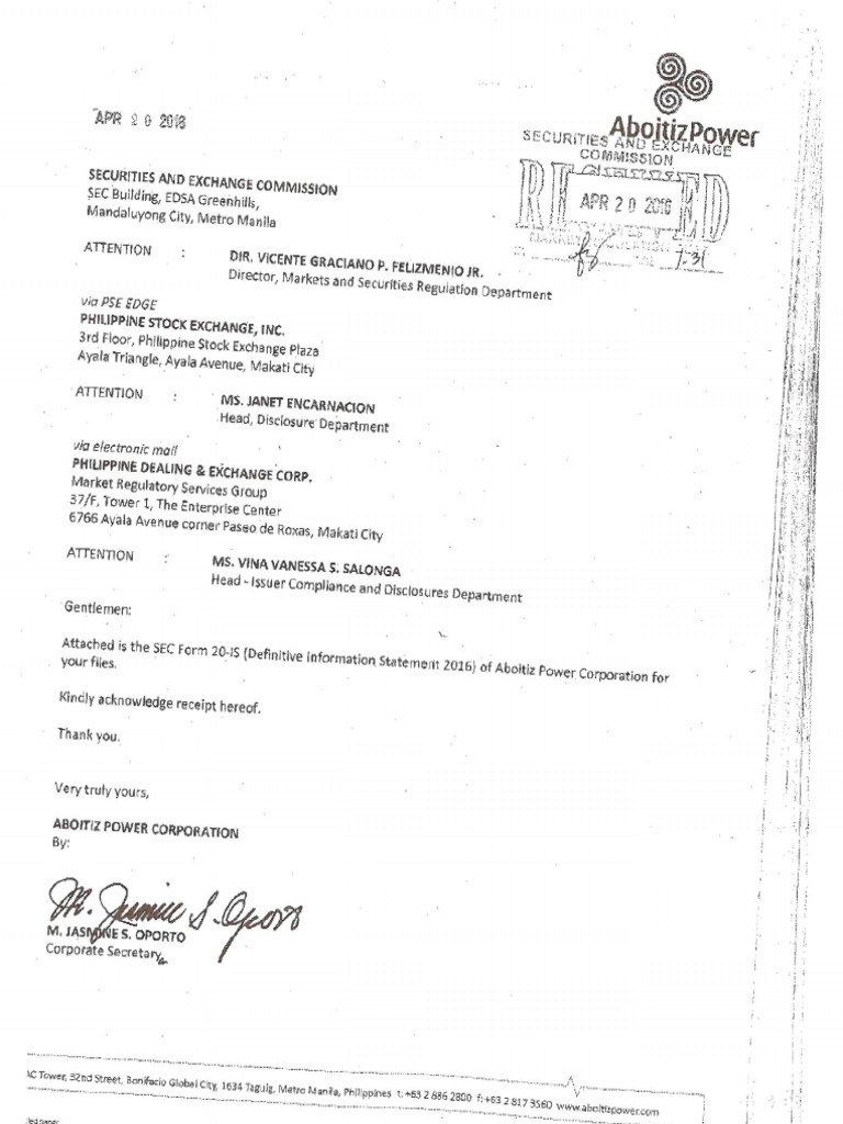 AP 20 Is Definitive Info Statement Pse Full Report | PDF | Equity (Finance) | Income