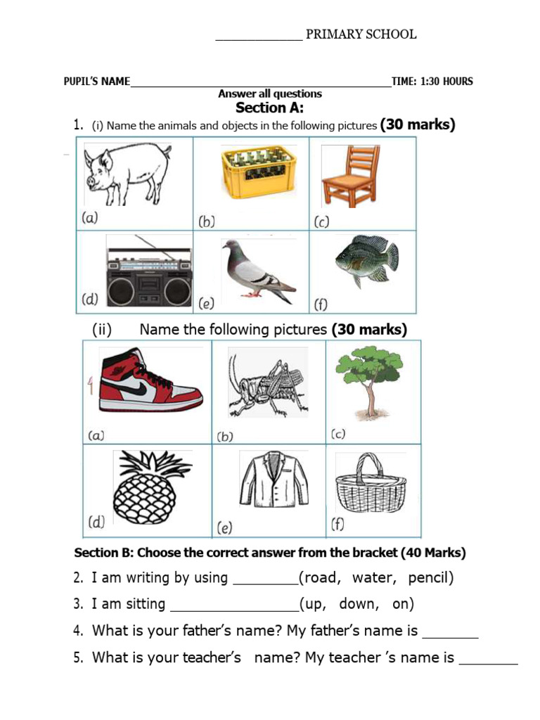 Englishi STD One | PDF