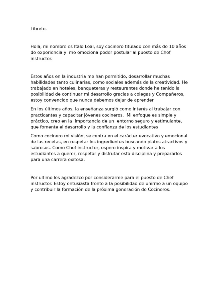 Libreto | PDF