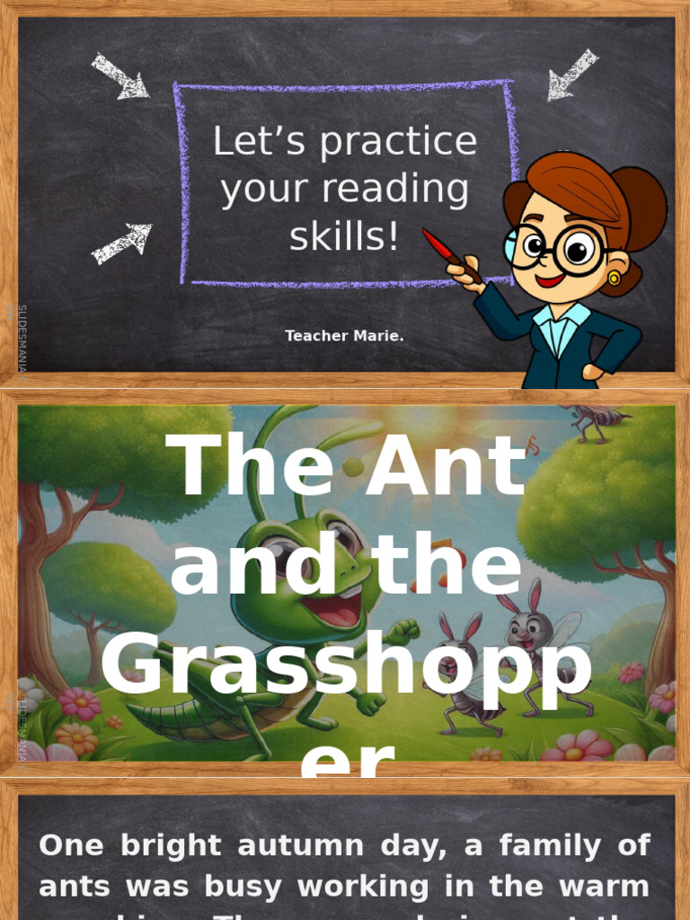 The Ant and the Grasshopper Story | PDF | Zoology | Insects