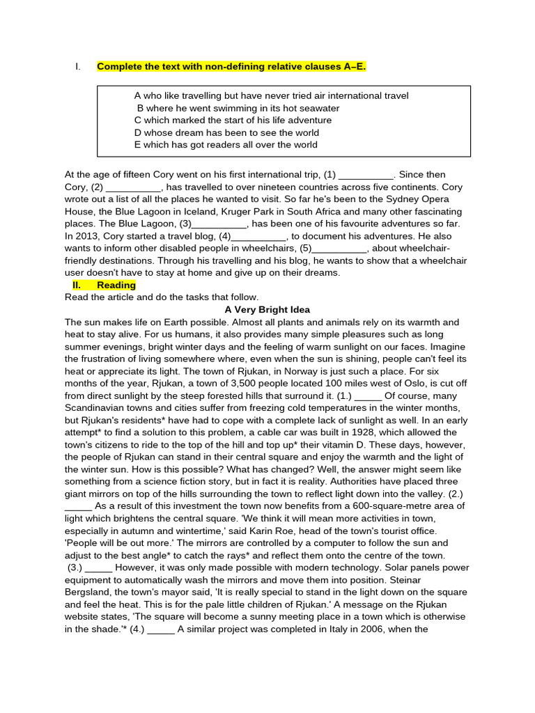 Reading Global English 9 U10 | PDF