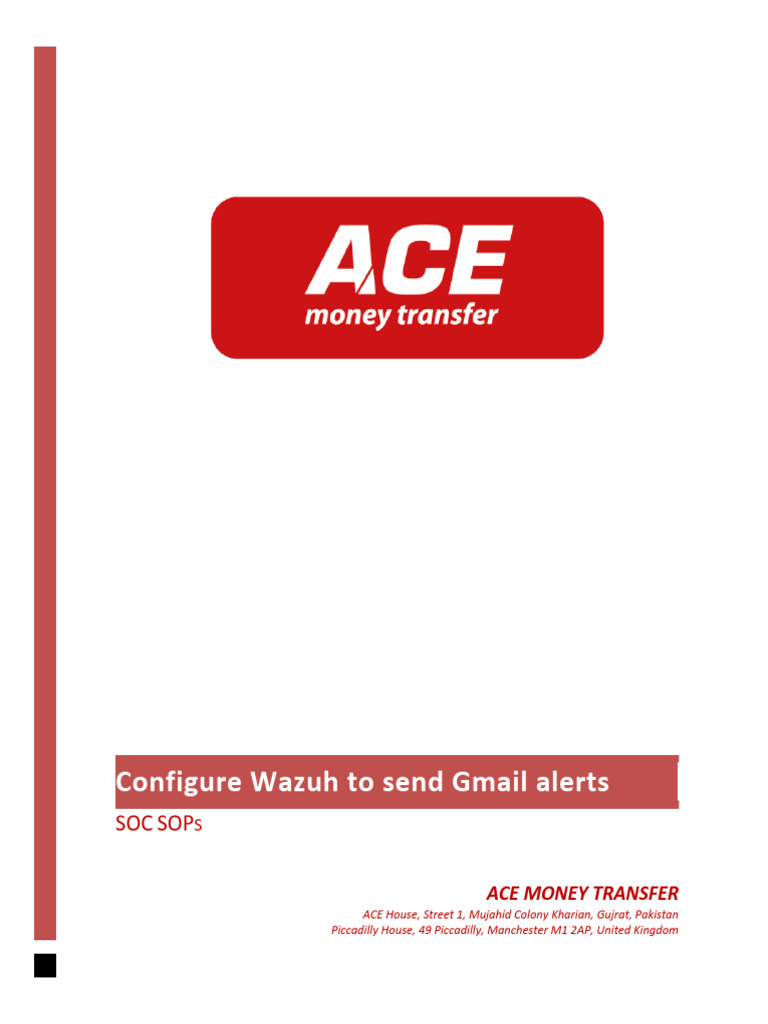 Wazuh Gmail Alerts Configuration Guide | PDF | Gmail | Software